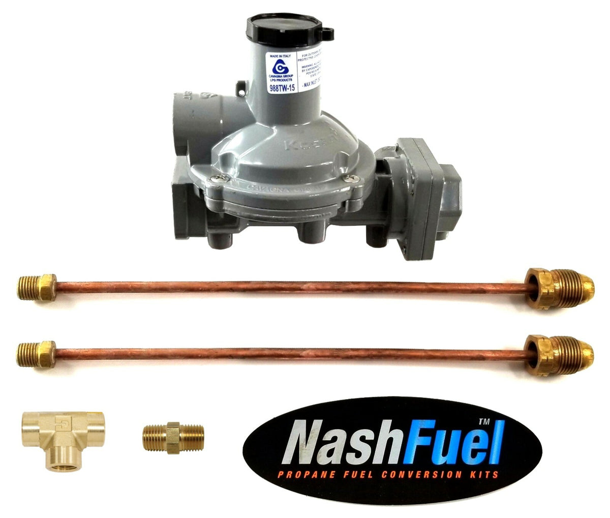 988tw-15 Twin Stage Propane Regulator Two Pigtails Pol Two Tanks Dual ...