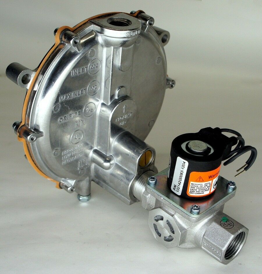 KN LOW PRESSURE PROPANE NATURAL GAS LPG REGULATOR 039-122 12V LOCK OFF ...