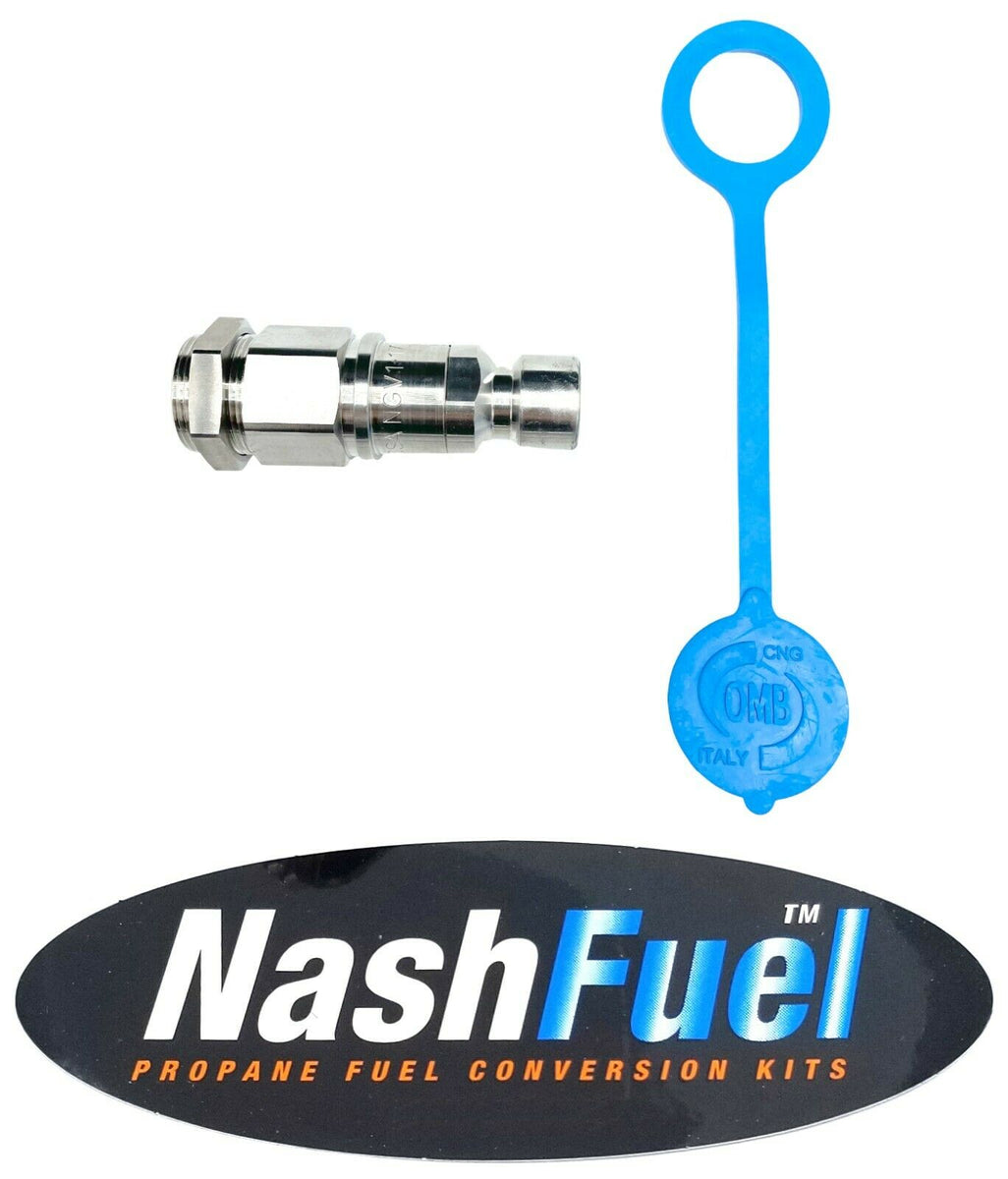 New CNG NGV1 Bulkhead Receptacle With Internal Check Valve (Male ...