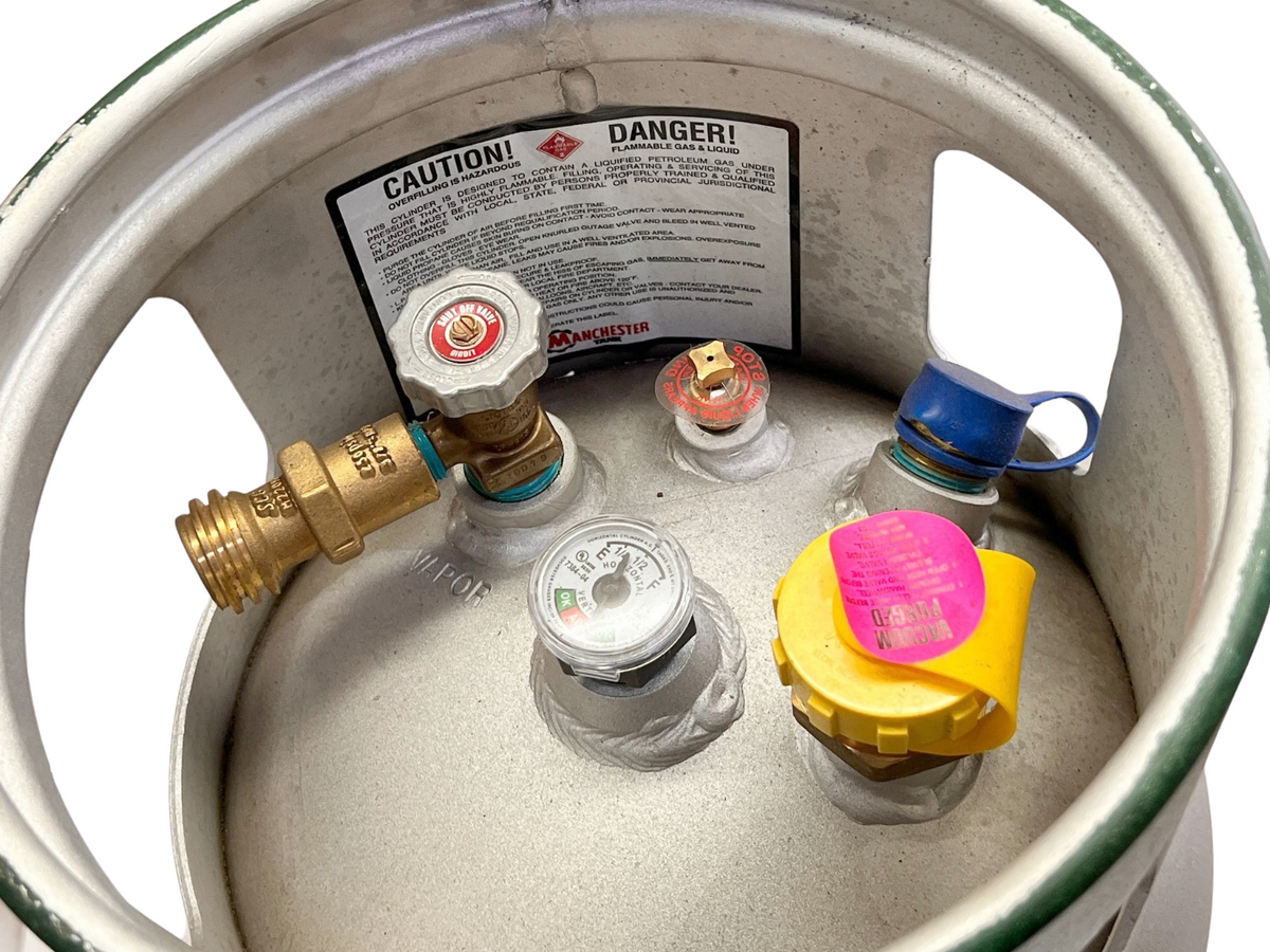 8 Gallon Propane Cylinder Tank Mower Manchester Vapor Draw Aluminum Ho ...
