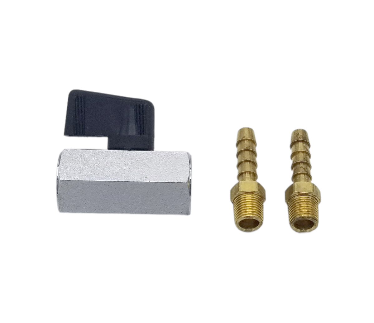 Propane Natural Gas Micro Ball Valve 250psi 1/8" NPT 3/8" Flare Hose B ...