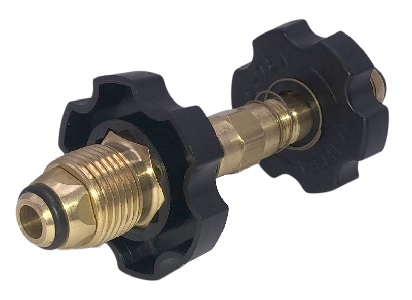 4-5" Hogtail Pigtail Male POL Solid Rigid Swivel Ends Propane Tank Han ...