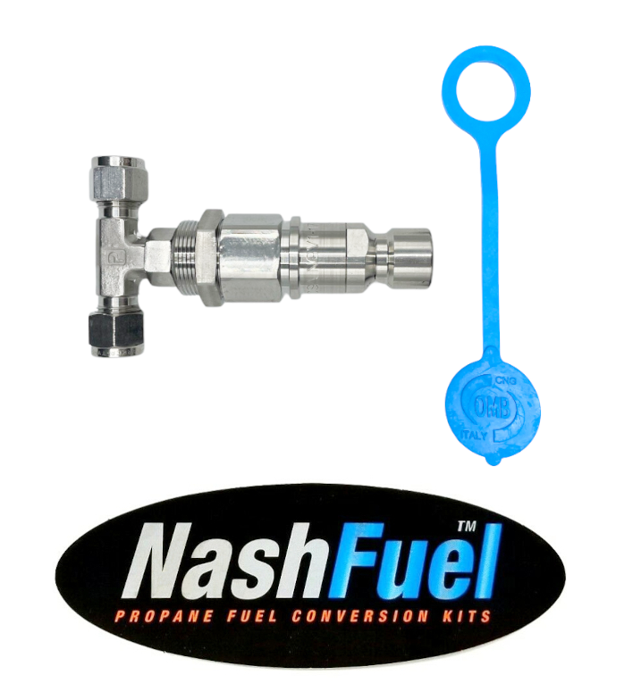 Fill 2 Tanks @ Once CNG NGV1 Bulkhead Receptacle Internal Check Valve ...