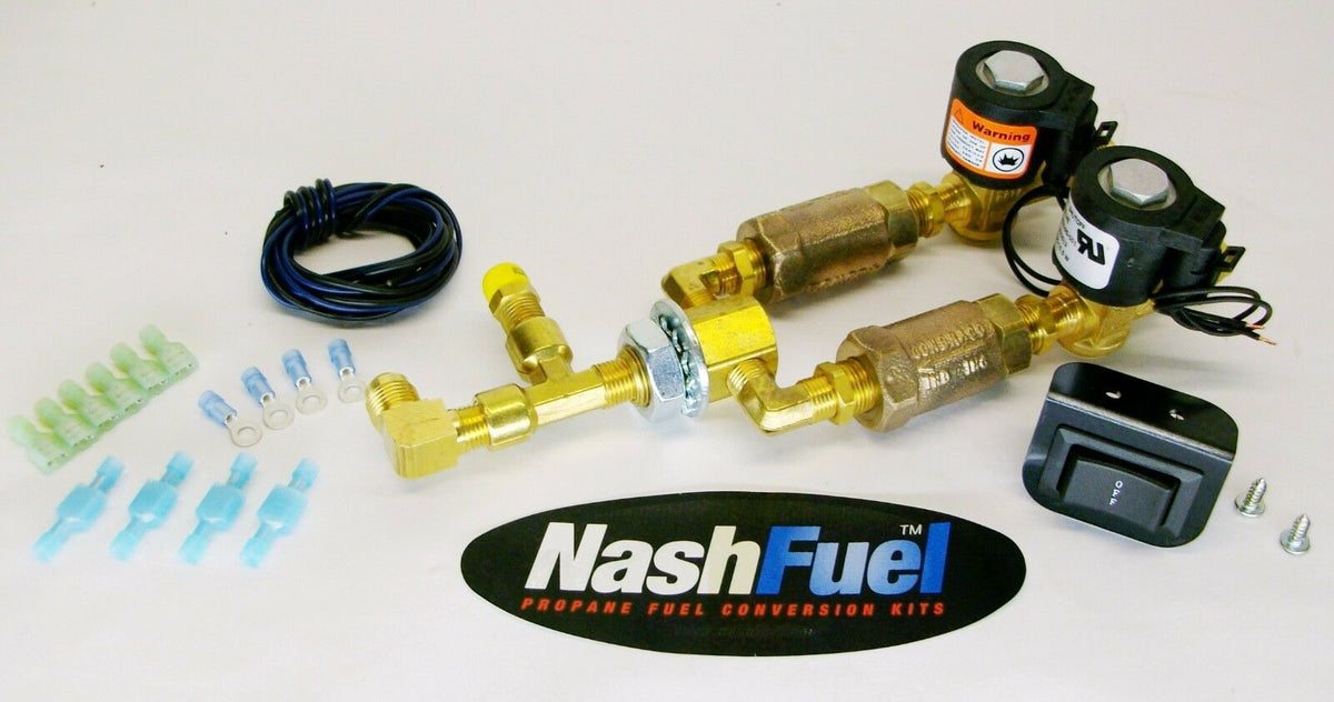 Dual Propane Tank Connection 12v Switchover Switch Toggle Lpg Twin Tee ...