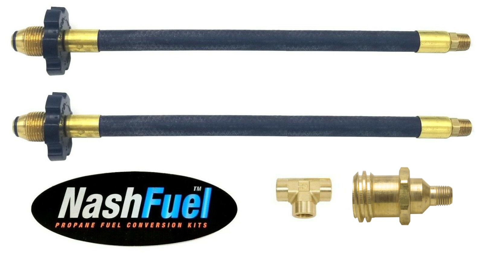 Dual Propane Vapor Tank Pigtail Connection POL QCC Split Splitter TEE ...