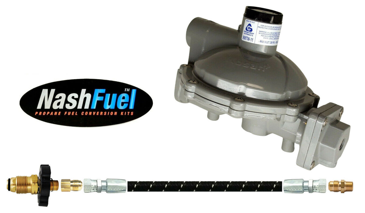 Twin Stage Propane Regulator Stainless Pigtail Tank Food Truck POL 1.4 ...