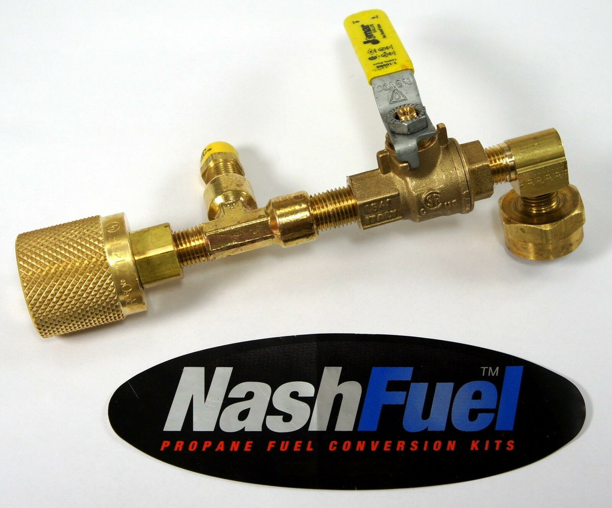 Mini Liquid Propane Transfer Kit System Coupler 1lb Tank Filler Fill F ...