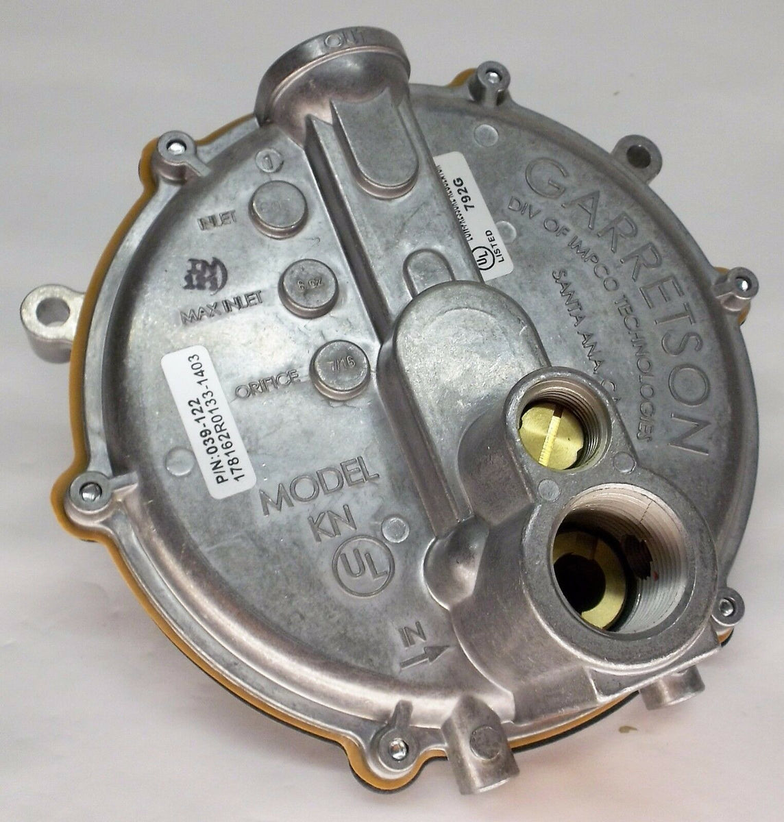 Garretson Impco Model KN Low Pressure Regulator 039-122 LPG Generator ...