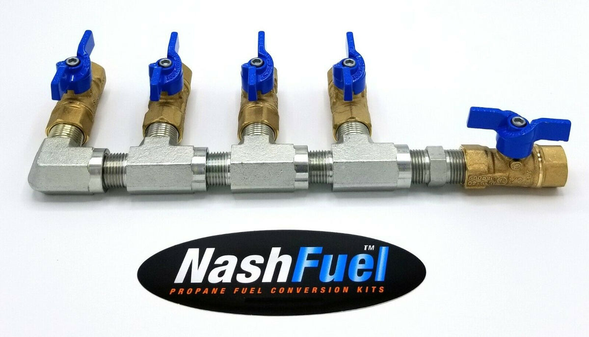 3/4" PIPE LOW PRESSURE PROPANE NATURAL GAS MANIFOLD NPT THREAD LPG BAL ...