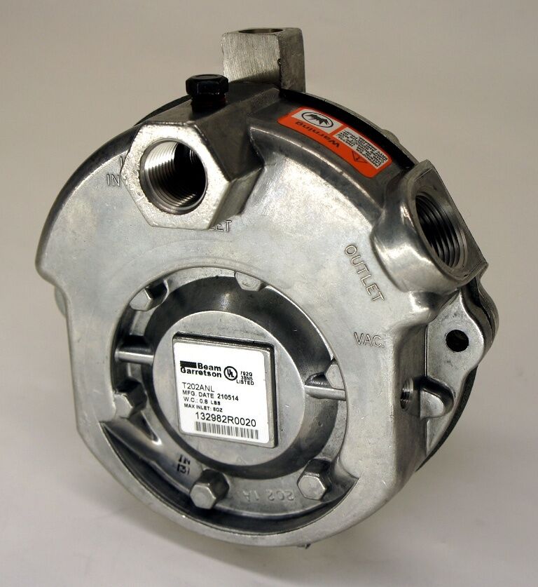 BEAM GARRETSON SECONDARY REGULATOR MODEL T202ANL T 202A ANL NATURAL GA ...