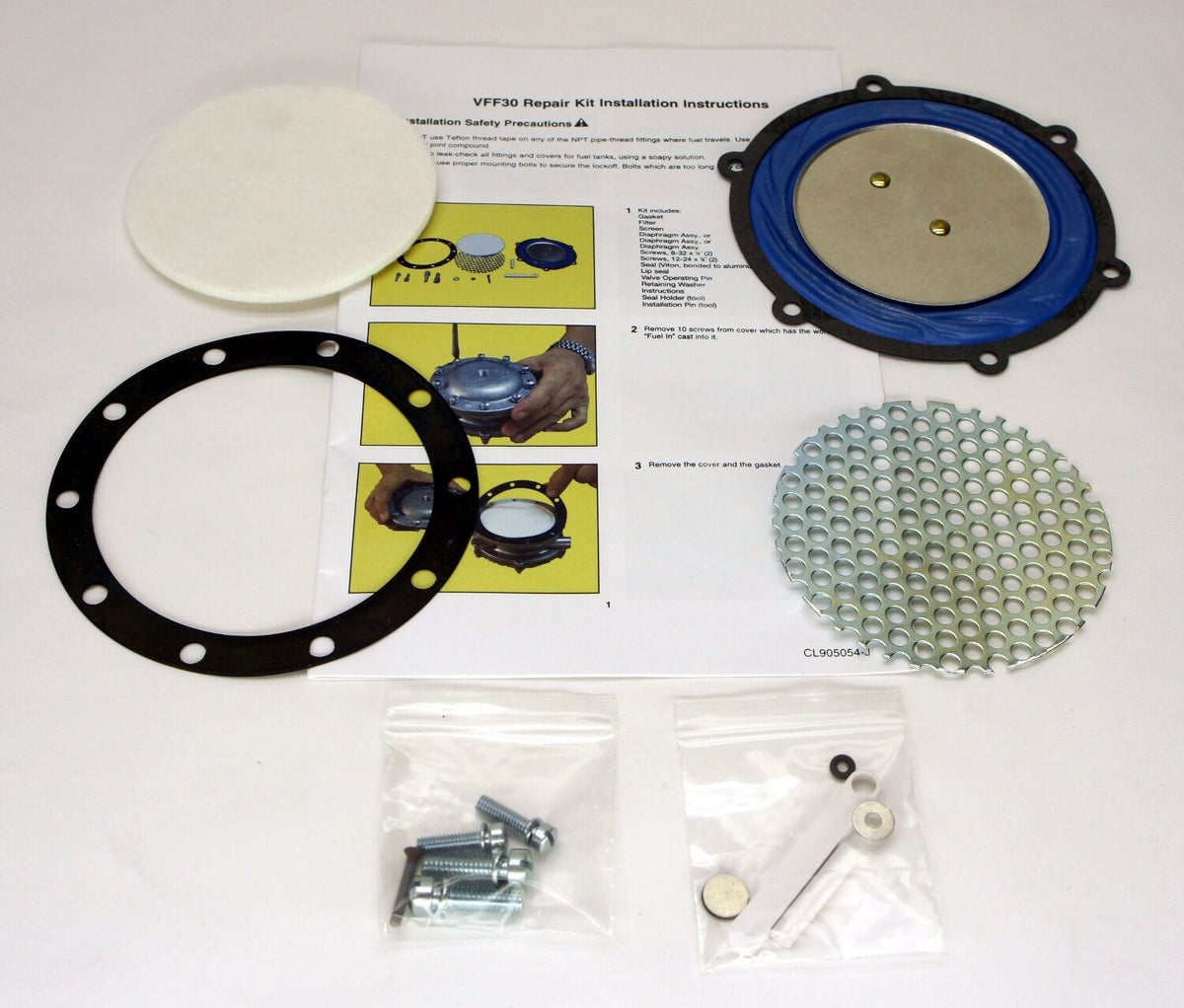 IMPCO STYLE RK-VFF30-3 PRESSURE LOCKOFF LOCK OFF REPAIR REBUILD KIT VF ...